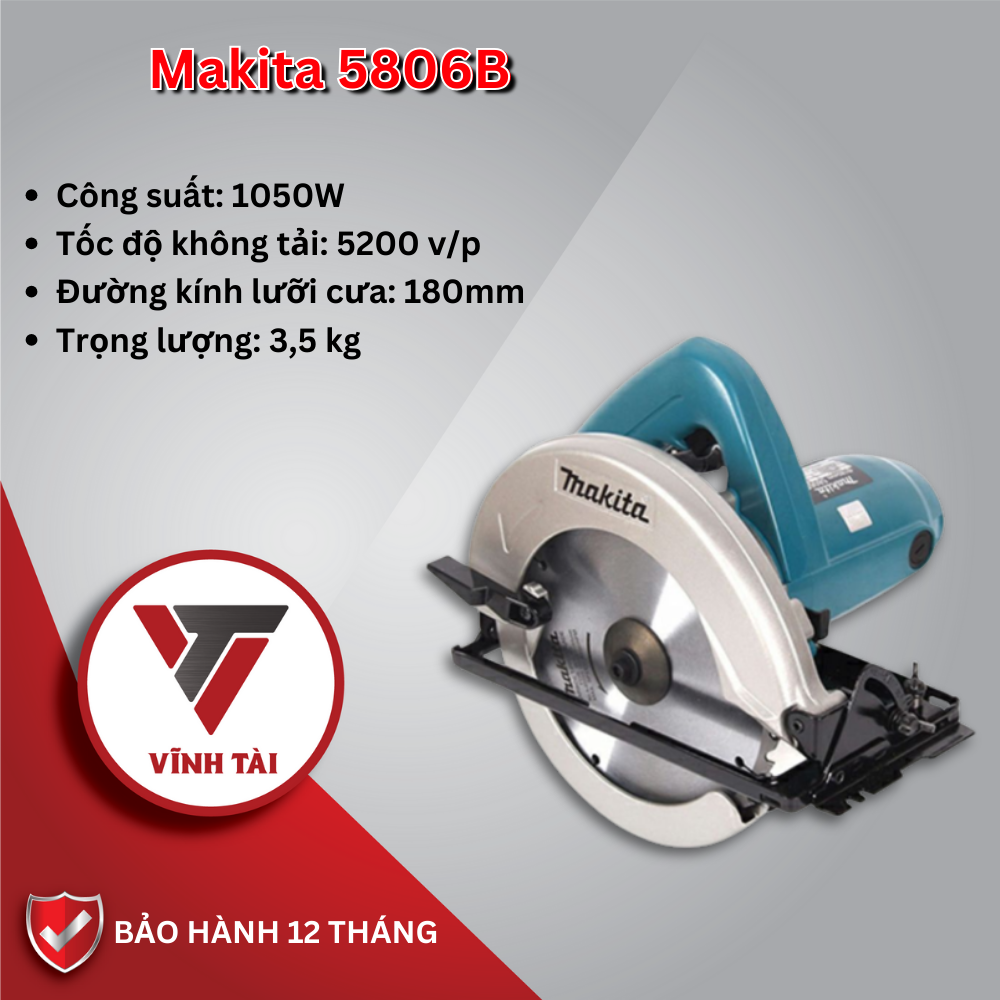 Máy cưa gỗ 180mm Makita 5806B – Máy khoan – máy cắt – máy mài – máy hàn ...