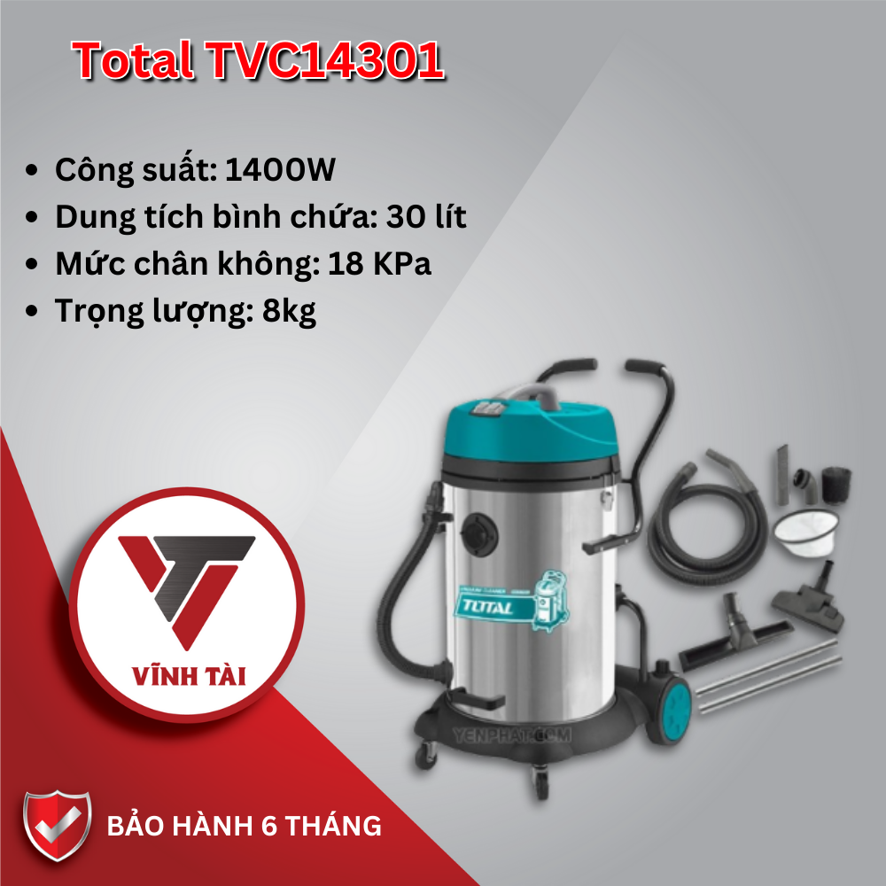 Máy hút bụi Total TVC14301 – Máy khoan – máy cắt – máy mài – máy hàn ...